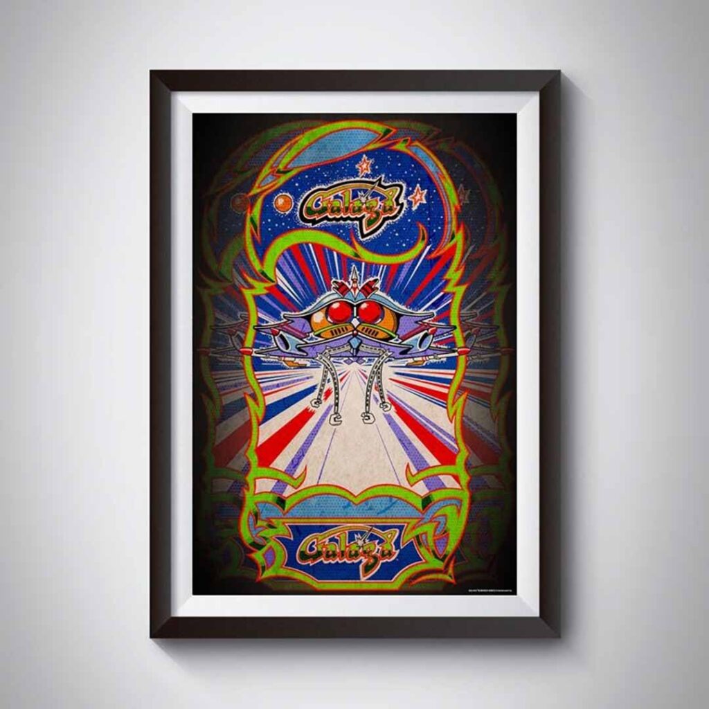 Galaga Wall Art Poster - Pinballpro.com