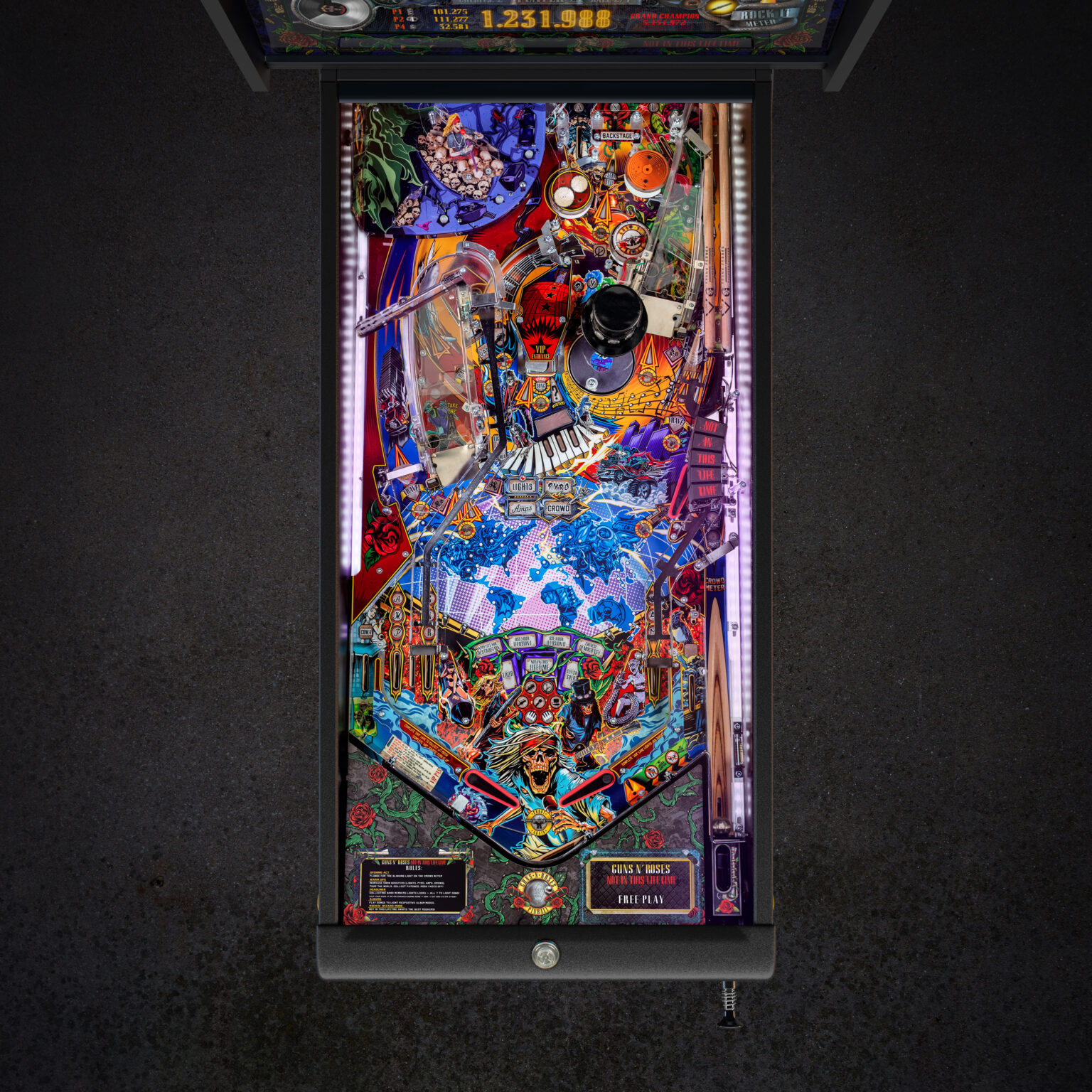 JJP Guns N' Roses Pinball Machines - Pinballpro.com