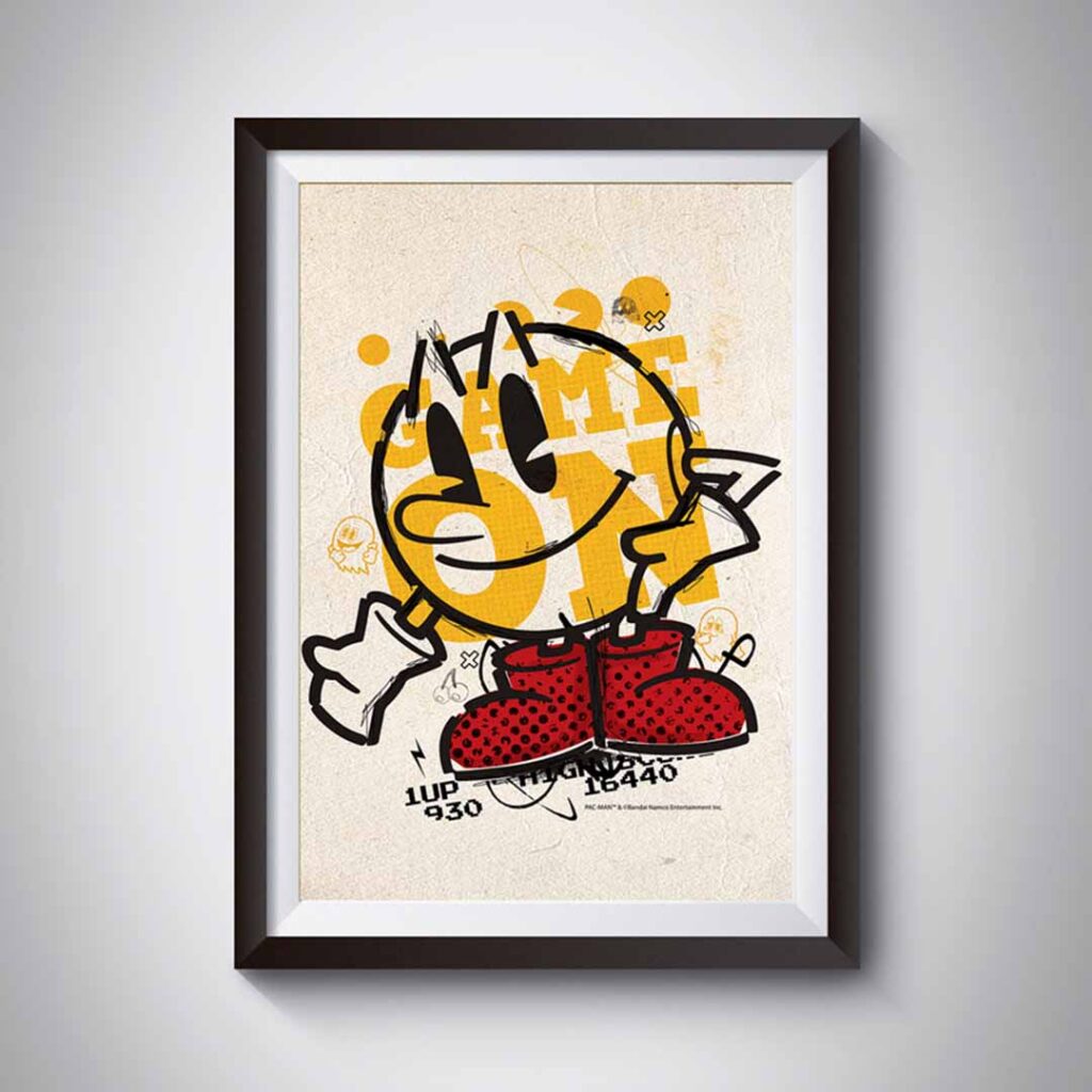 Pac-Man "Game On" Wall Art Poster - Pinballpro.com