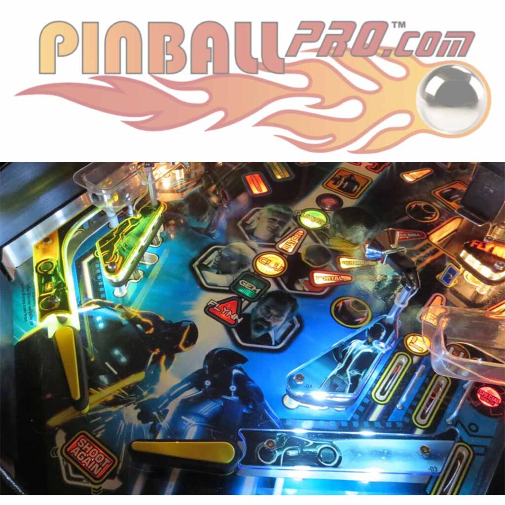 Tron Fluorescent Plastic Protectors - Pinballpro.com