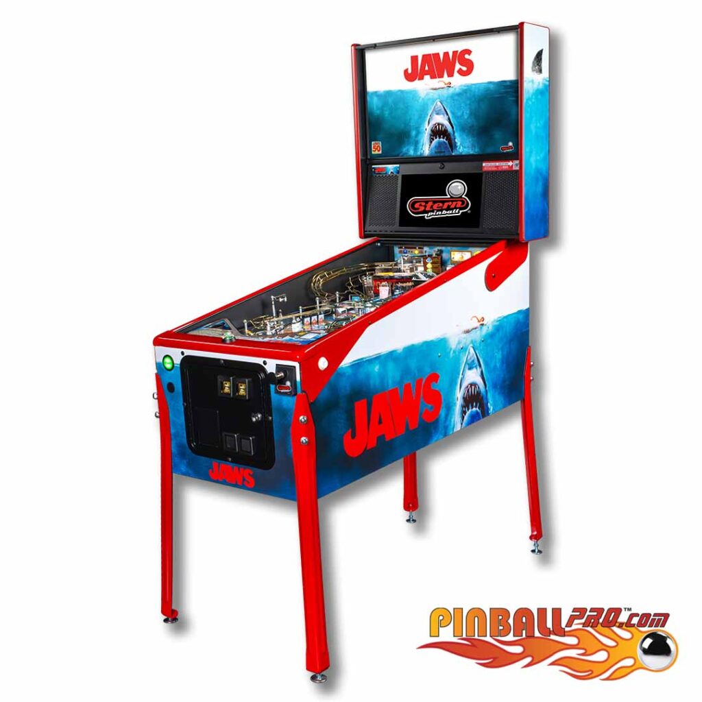 Jaws 50th Anniversary Premium Pinball Machine from Stern - Pinballpro.com