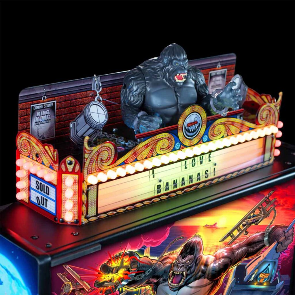 King Kong in Chains Topper from Stern - Pinballpro.com